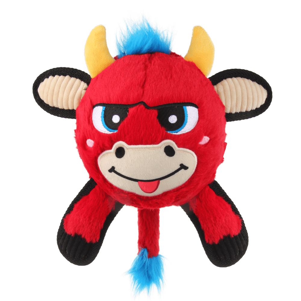 Ludipek Gigwi JUMBALL Plush Juguete Toro Rojo M - Tienda GO Pet Online