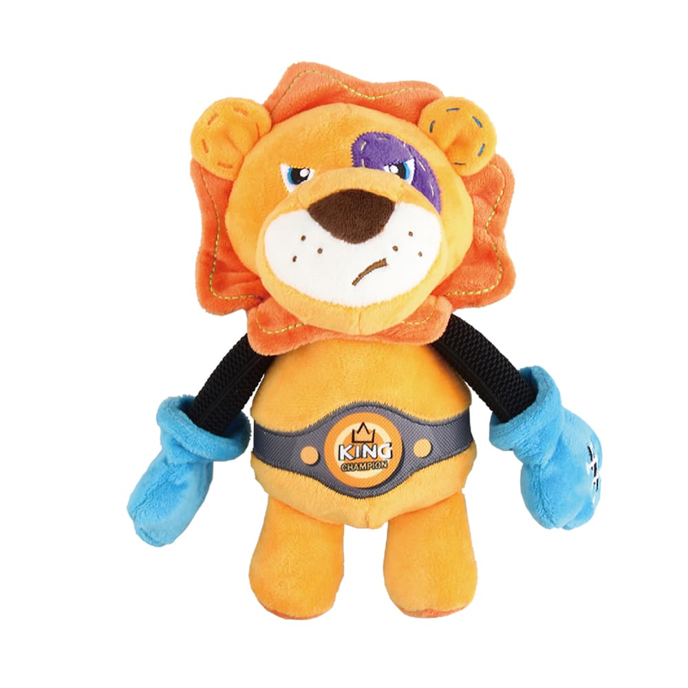Ludipek Gigwi Rock Zoo King Boxer Leon con Squeaker talla M/L - Tienda GO Pet Online