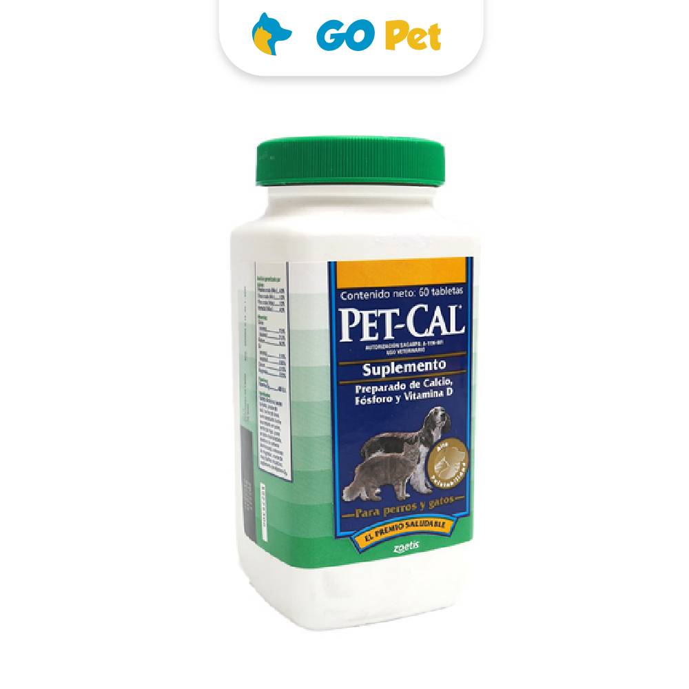 Pet-Cal x 60 Tabs - Suplemento de Calcio para Perros y Gatos - Tienda ...