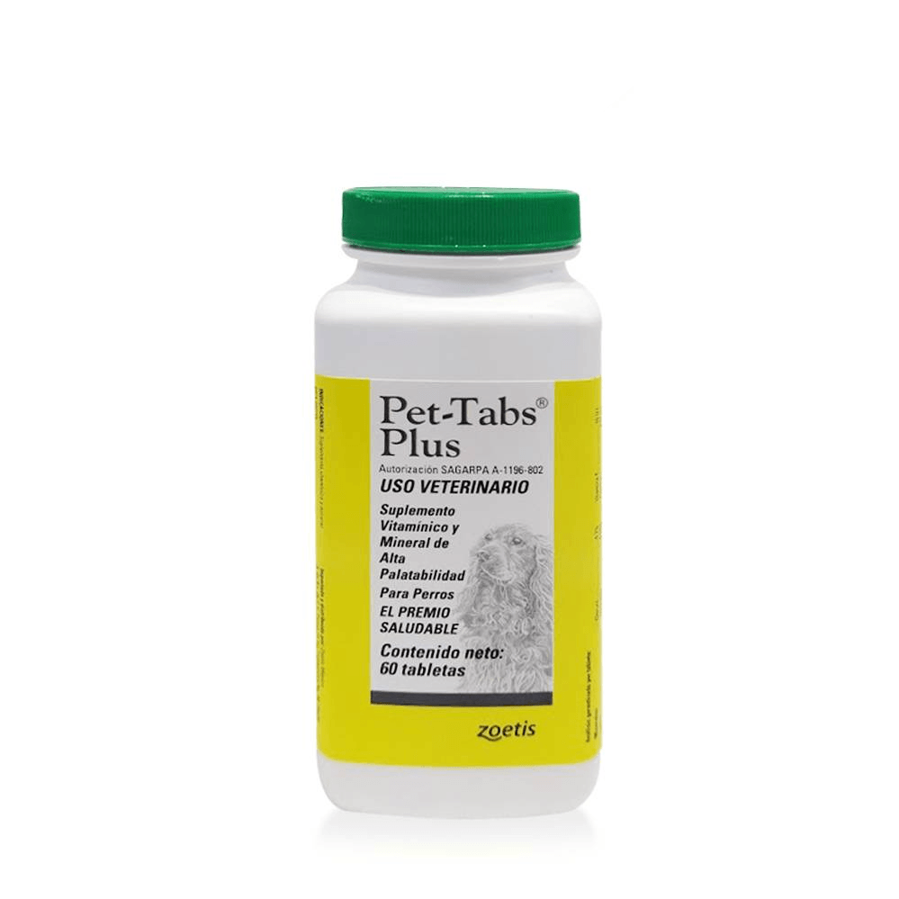 Pet Tab Plus x 60 Tab - Suplemento vitamínico - Tienda Go Pet Online