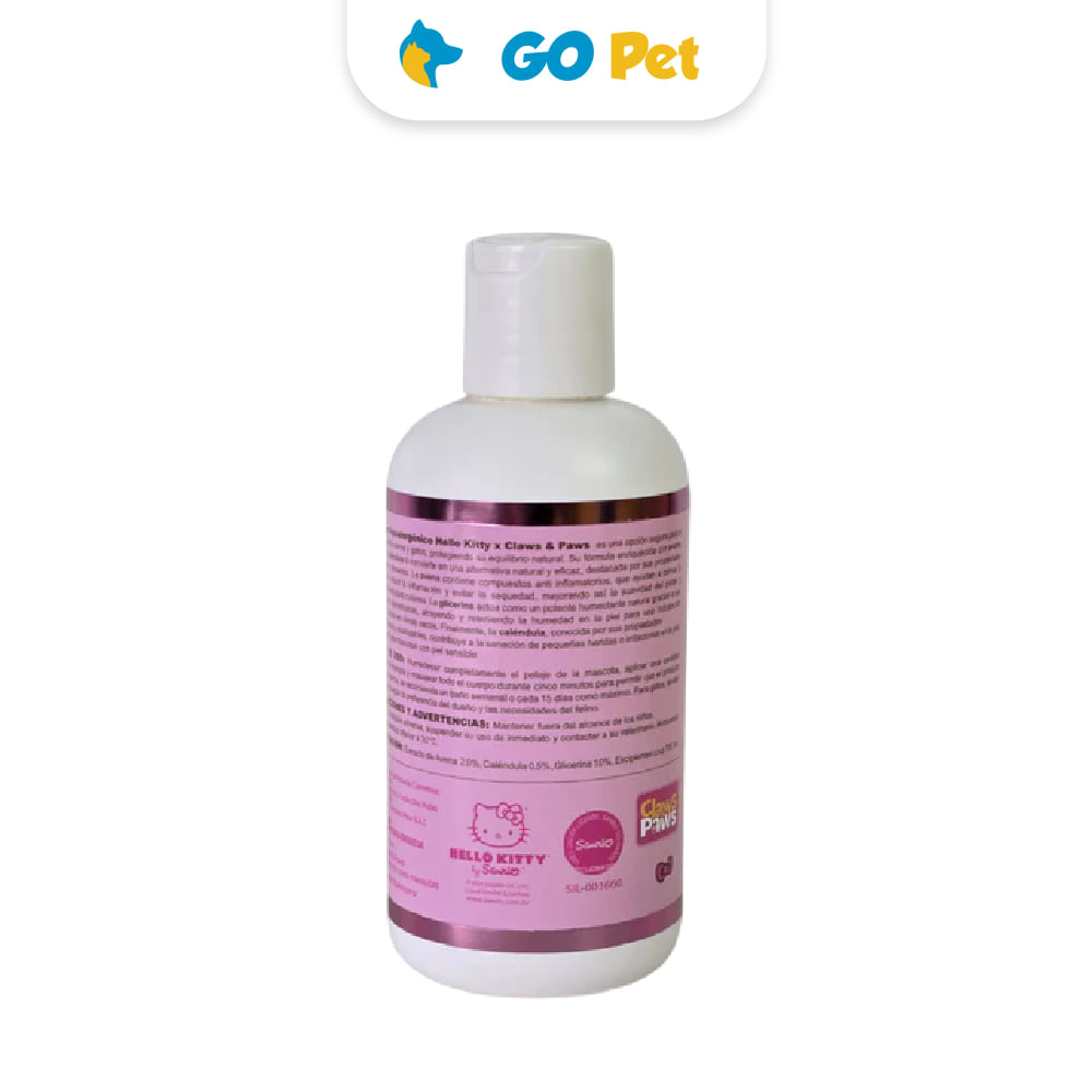 Hello Kitty X Claws & Paws Shampoo Hipoalergenico 300 Ml para perros y ...